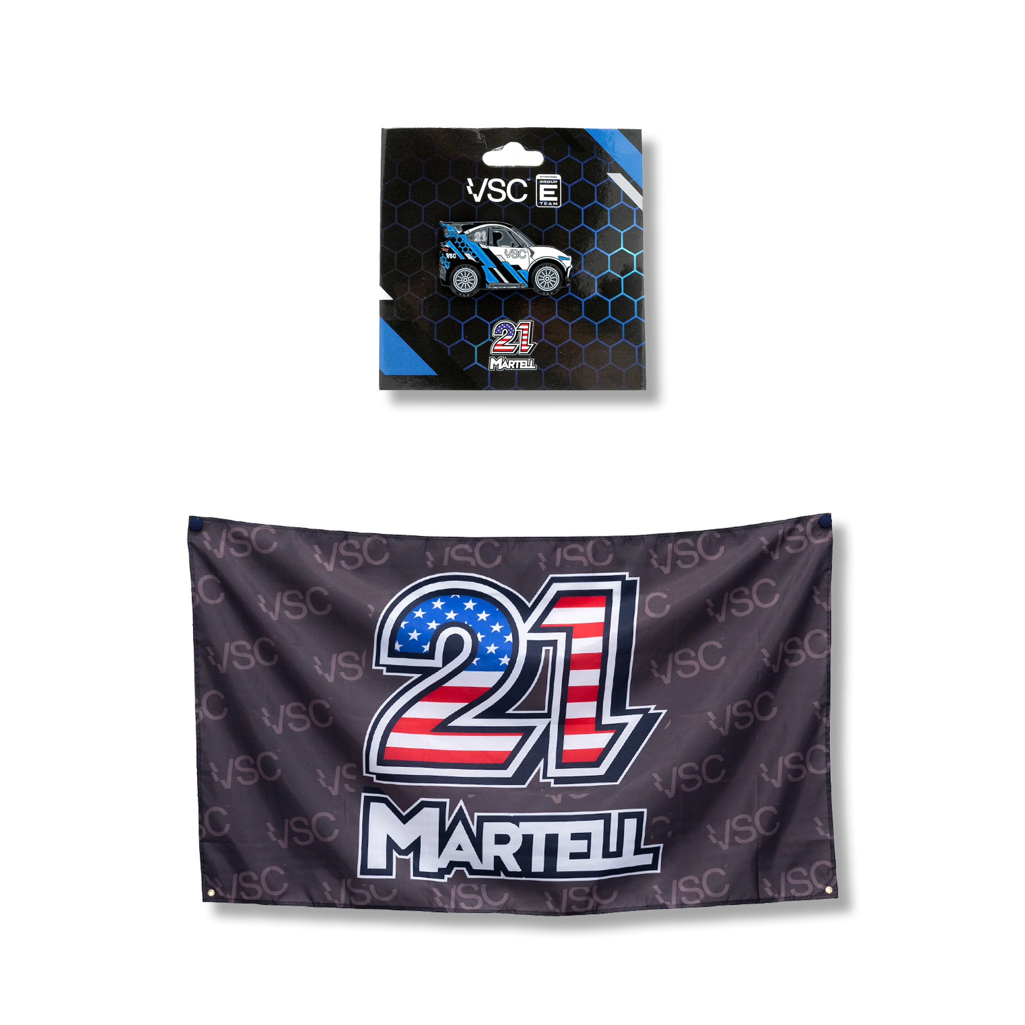 Martell #21 | Pin & Banner | Bundle – Vermont SportsCar
