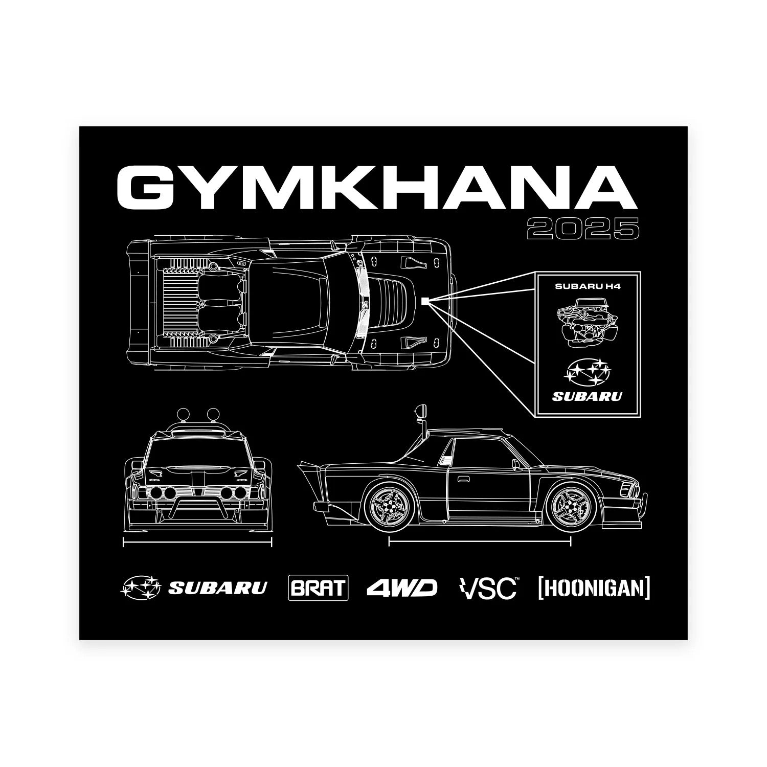 Gymkhana | BRATAROO Spec | Decal – Vermont SportsCar