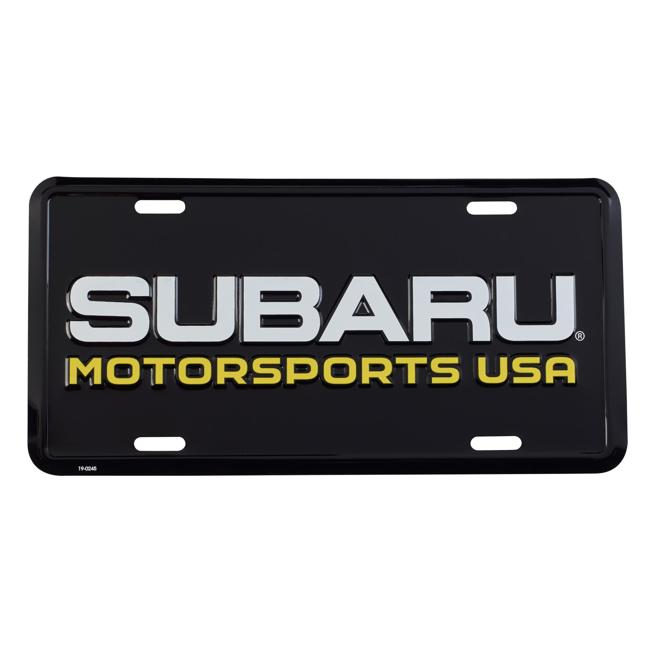 Subaru Motorsports USA | Embossed Metal License Plate | Black – Vermont ...
